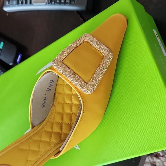 Sam Edelman | Shoes | Nwt Sam Edelman Brit Satin Sunflower Slides ...